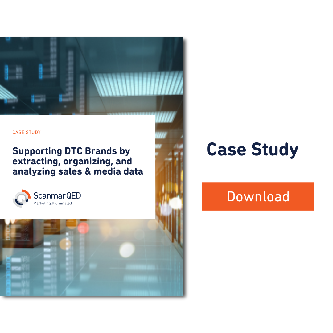 Supporting DTC Brands by extracting, organizing, and analyzing sales & media data